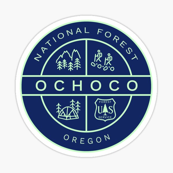 "Ochoco National Forest Heraldic Logo" Sticker for Sale by VanyaKar ...