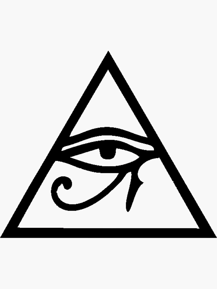 "Eye of Ra in Pyramid" Sticker for Sale by crowan76 | Redbubble