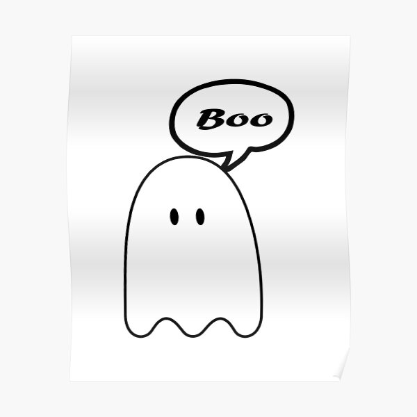 "ghost bo" Poster for Sale by masalkina | Redbubble