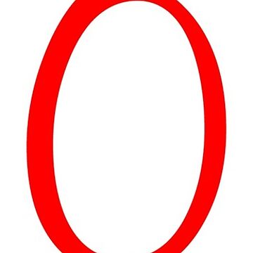 "Red Lowercase Letter o" Sticker for Sale by UrsulaFashion | Redbubble
