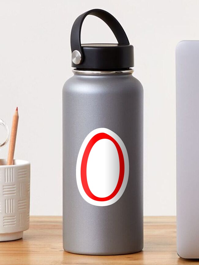 "Red Lowercase Letter o" Sticker for Sale by UrsulaFashion | Redbubble