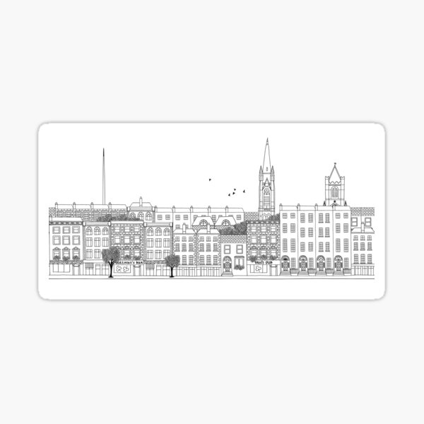 "Dublin" Sticker for Sale by franzi | Redbubble