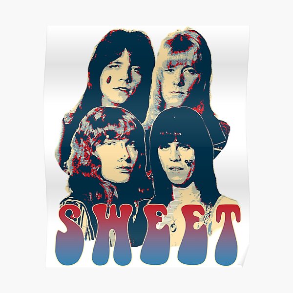 "The Sweet - Musician/Band Hard Rock 1970s" Poster for Sale by ...