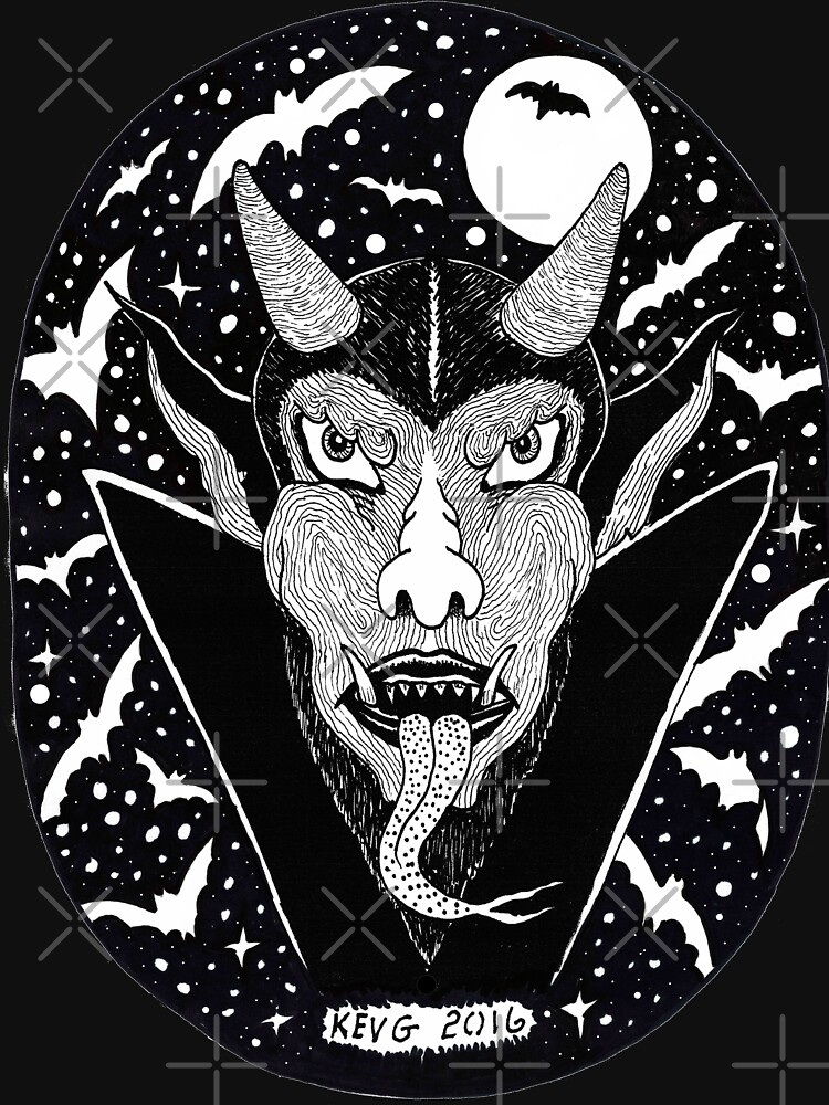 "Space Devil - Art By Kev G" T-shirt by ArtByKevG | Redbubble