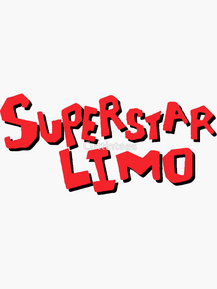 "Superstar Limo" Sticker for Sale by Cuttintees | Redbubble