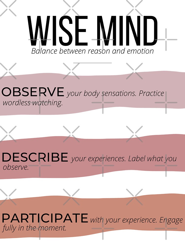 "Wise Mind DBT Skill in Dialectical Behavior Therapy - Counselors and ...
