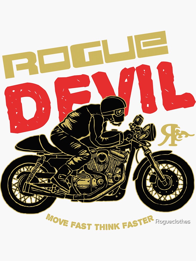 "ROGUE DEVIL" Sticker by Rogueclothes | Redbubble