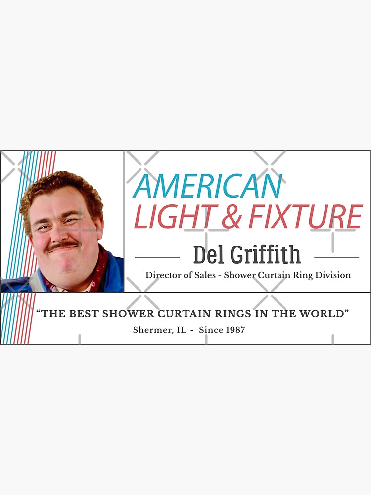 "Del Griffith - Shower Curtain Ring sales" Sticker for Sale by ...