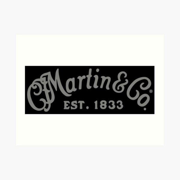 "LOGO - "MARTIN" GUITARS LOGO" Art Print for Sale by niasrama | Redbubble