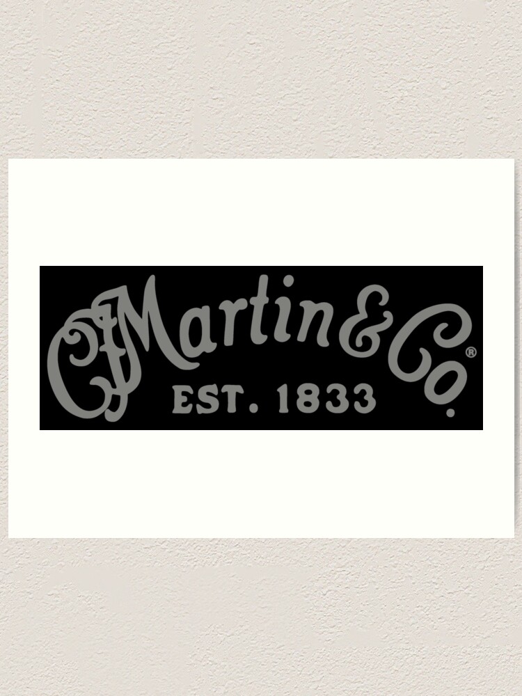 "LOGO - "MARTIN" GUITARS LOGO" Art Print for Sale by niasrama | Redbubble