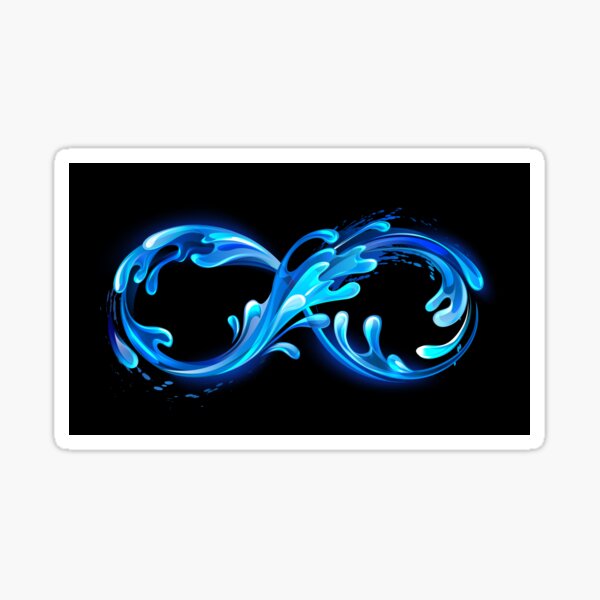 "Infinity of Cold Water" Sticker by Blackmoon9 | Redbubble