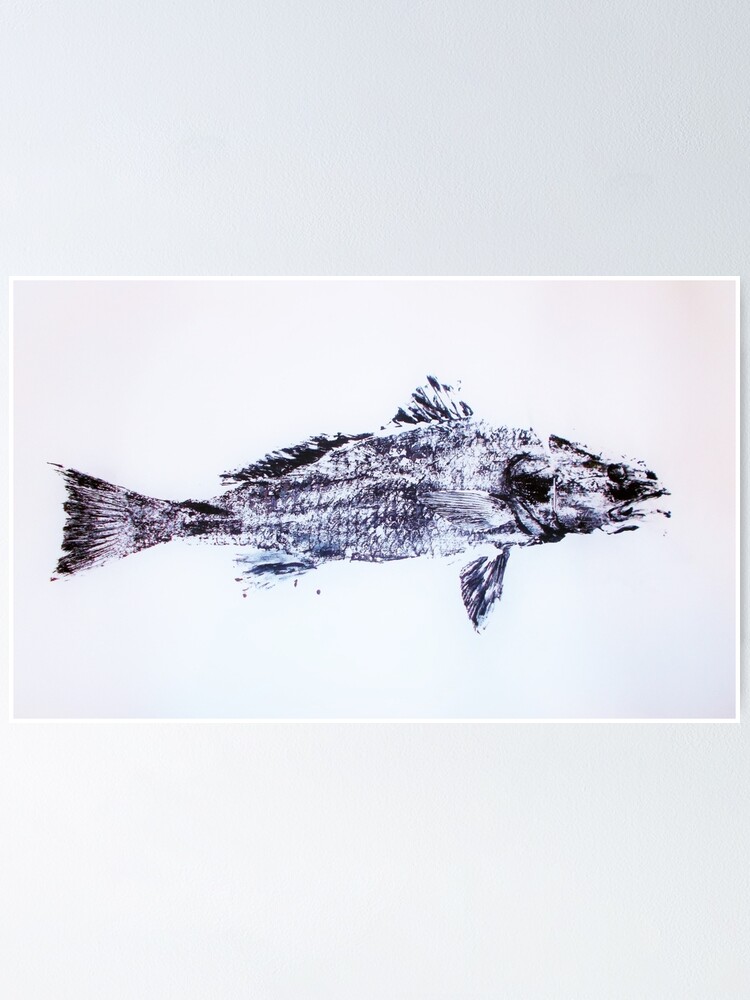 "RedFish, Monochromatic (black and white)" Poster by abarbour57 | Redbubble