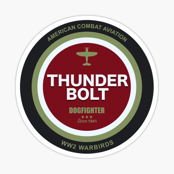 "P-47 Thunderbolt" Sticker for Sale by TGStudios | Redbubble
