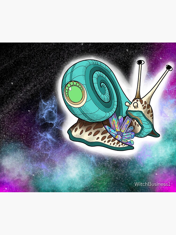 "Space Snail Protects Crystal" Poster for Sale by WitchBusiness1 ...