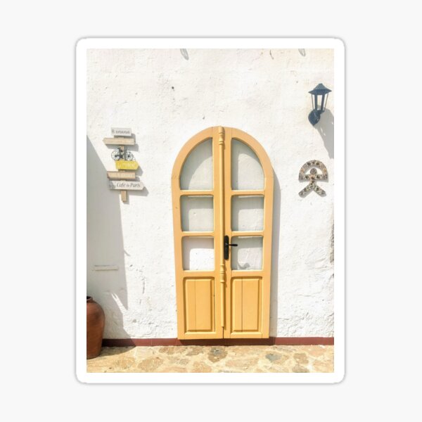 "Little yellow door" Sticker for Sale by tattib | Redbubble