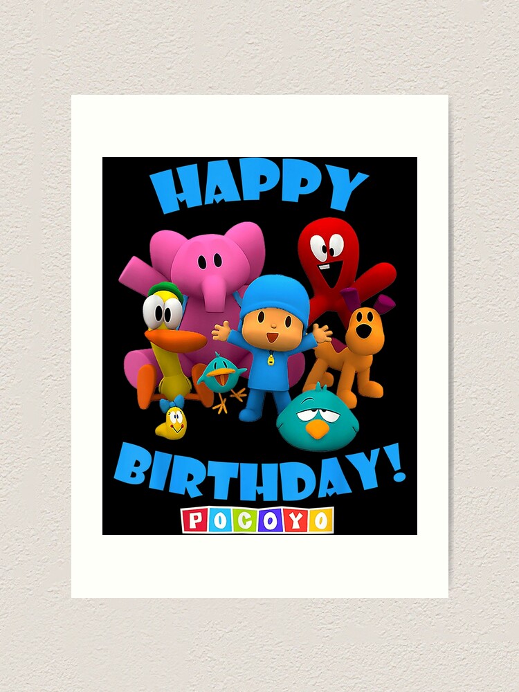 "Happy Birthday Boy-Girl-Pocoyo! " Art Print for Sale by doloristomai ...