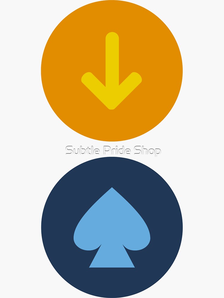 "Arrow Ace. Aro Ace. Aroace Pride" Sticker for Sale by ClimbingTees ...