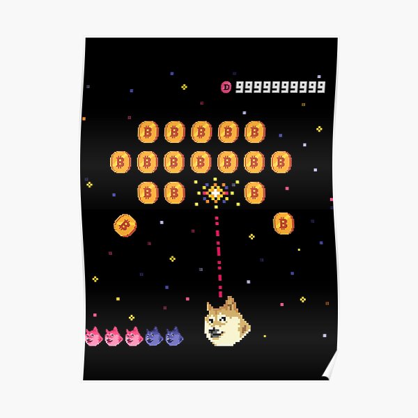 "Doge Invaders " Poster by EvittRyson | Redbubble