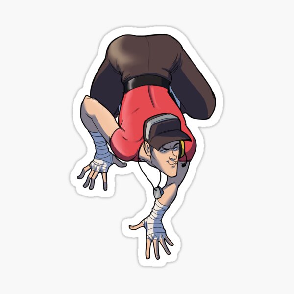 "Scout strikes Spiderwoman's infamous pose" Sticker for Sale by Atenovx ...