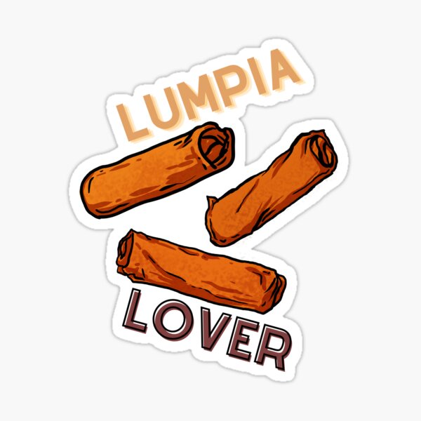"Lumpia Lover Filipino Food" Sticker for Sale by MOON-WING | Redbubble