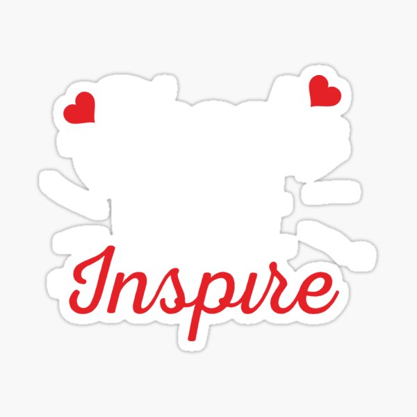 "Teach Love Inspire" Sticker by AuroraApparel | Redbubble