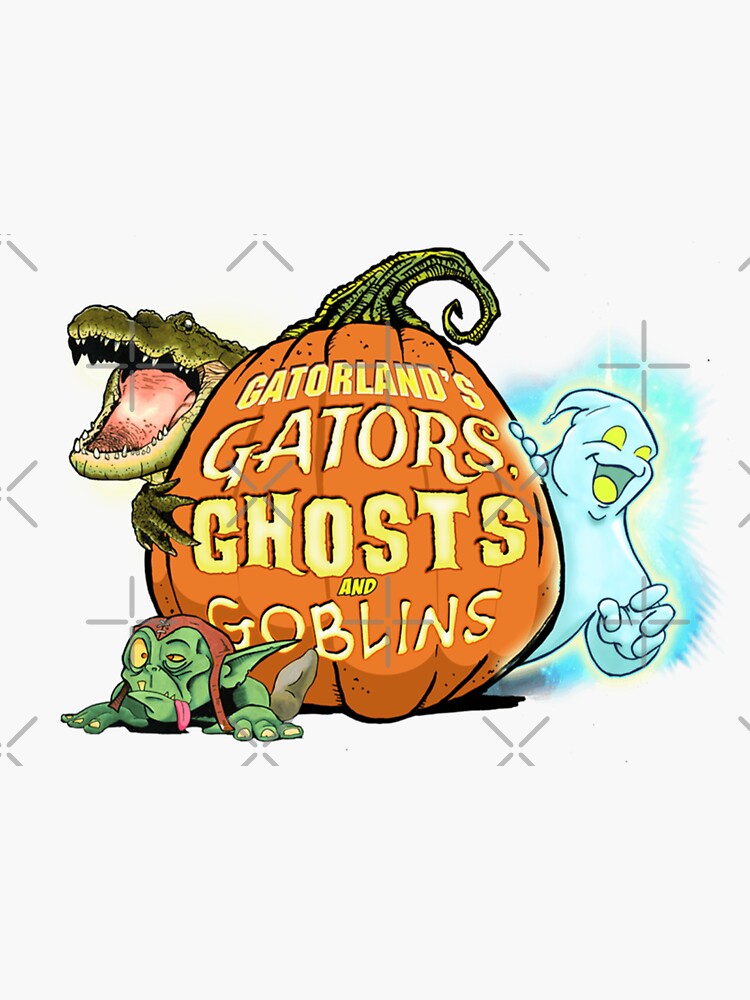 "Gatorland's Gators Ghosts And Goblins" Sticker for Sale by AnaDeLaCruz ...