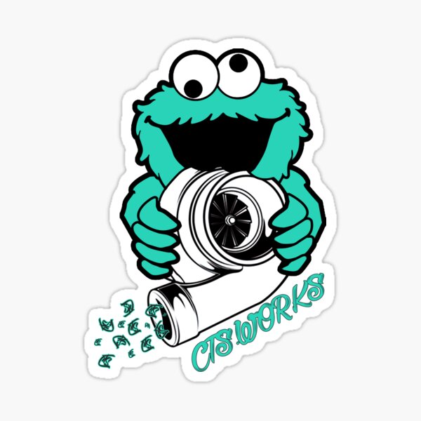 "The monster of turbo" Sticker for Sale by cts-works | Redbubble