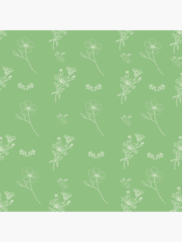 "Flowers line art mixing wall" Sticker for Sale by chineiyuu | Redbubble