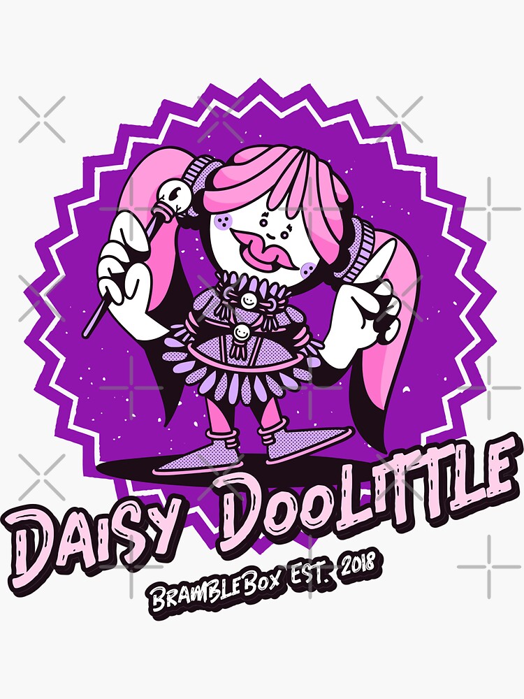 "Daisy Doolittle " Sticker for Sale by BrambleBox | Redbubble