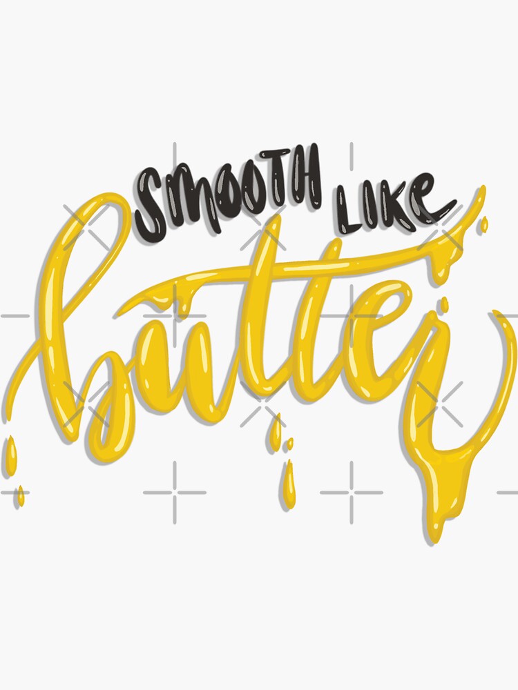 "BTS - Smooth like Butter artwork" Sticker for Sale by IdolKitsPh ...