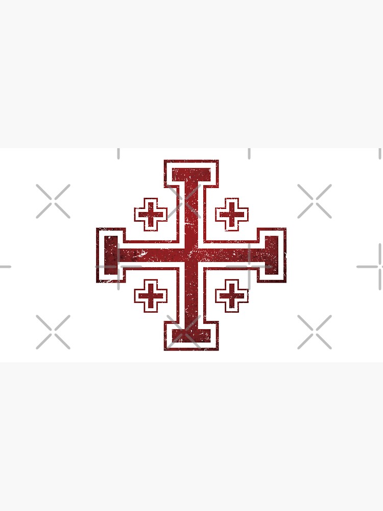 "Jerusalem Cross medieval Knights Cross Crusader " Cap for Sale by ...