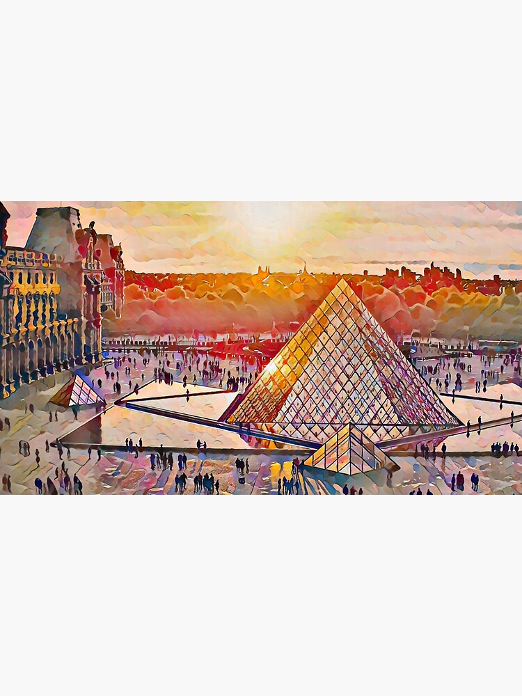 "Louvre Museum - Oil Paint Art" Sticker for Sale by MktngMultiverse ...