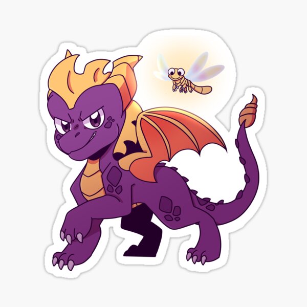 "Spyro the Dragon" Sticker for Sale by Dragnoodles | Redbubble
