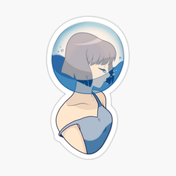 "Drowning" Sticker for Sale by Like-A-Doll-KC | Redbubble
