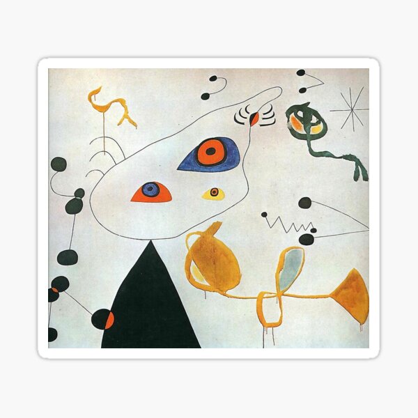 "Joan Miro" Sticker for Sale by nancyilliams22 | Redbubble