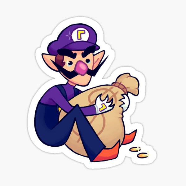 Waluigi Stickers | Redbubble