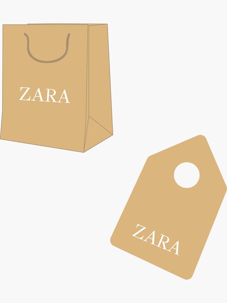 "Zara Shopping Accessories" Sticker for Sale by Adrianach1 | Redbubble