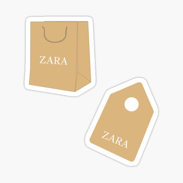 "Zara Shopping Accessories" Sticker for Sale by Adrianach1 | Redbubble