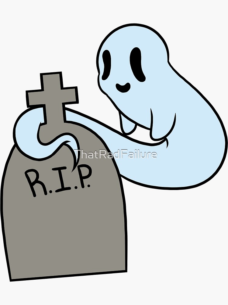 "Cute Chibi Cartoon Ghost" Sticker for Sale by ThatRadFailure | Redbubble