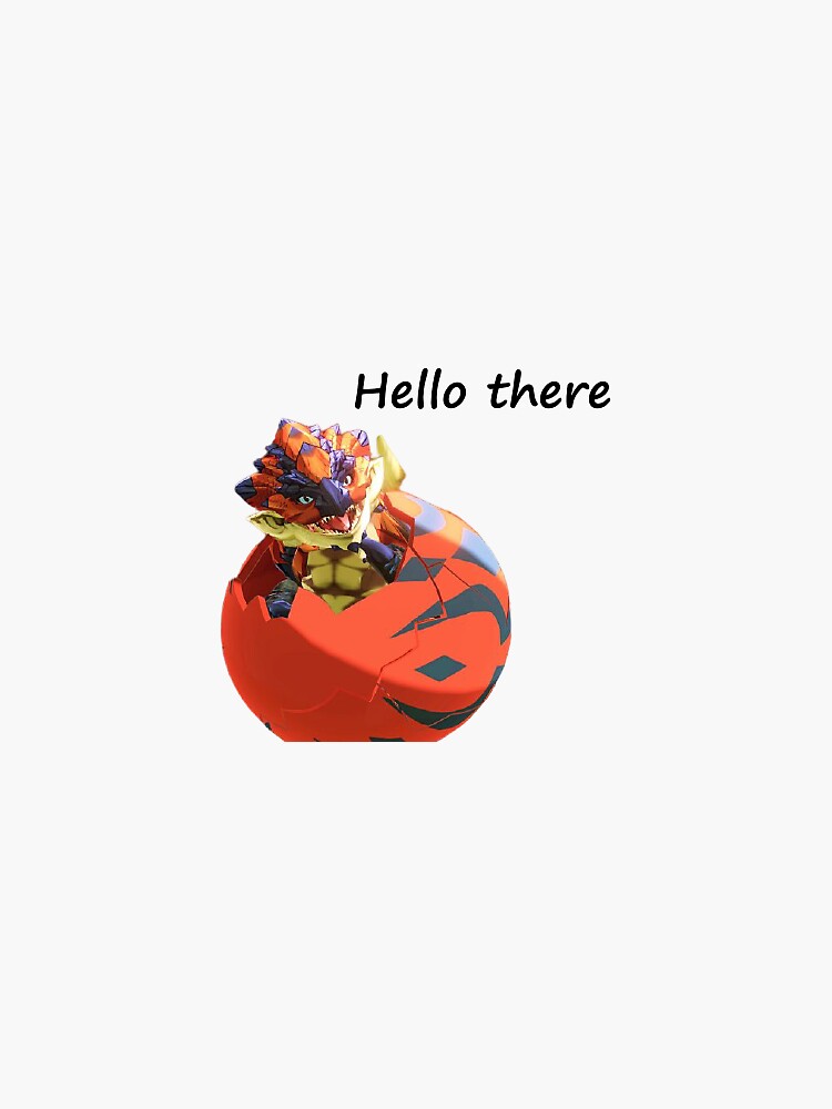 "Monster Hunter hello there meme" Sticker for Sale by TugaMerch | Redbubble