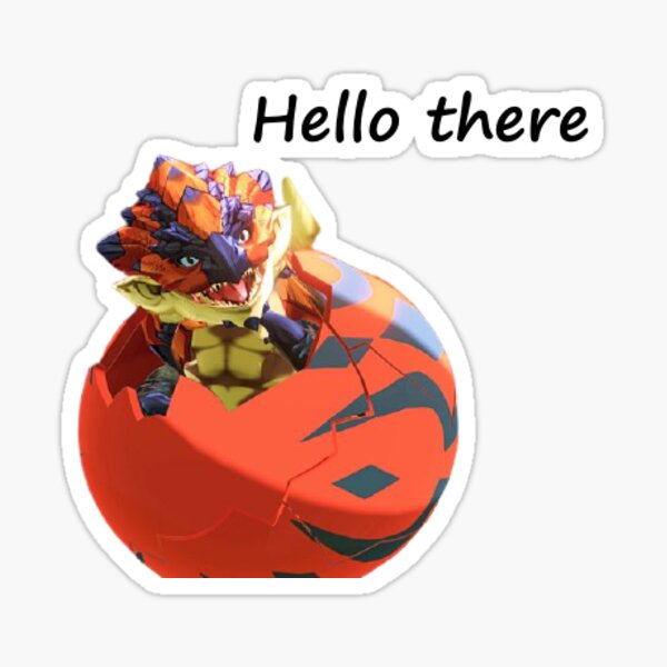 "Monster Hunter hello there meme" Sticker for Sale by TugaMerch | Redbubble