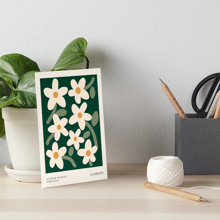 "Flower market print, Lisbon, Cottagecore decor, Posters aesthetic ...
