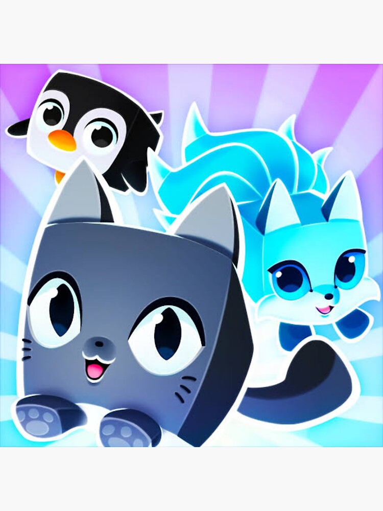 "pet simulator" Sticker for Sale by GR8-ART | Redbubble