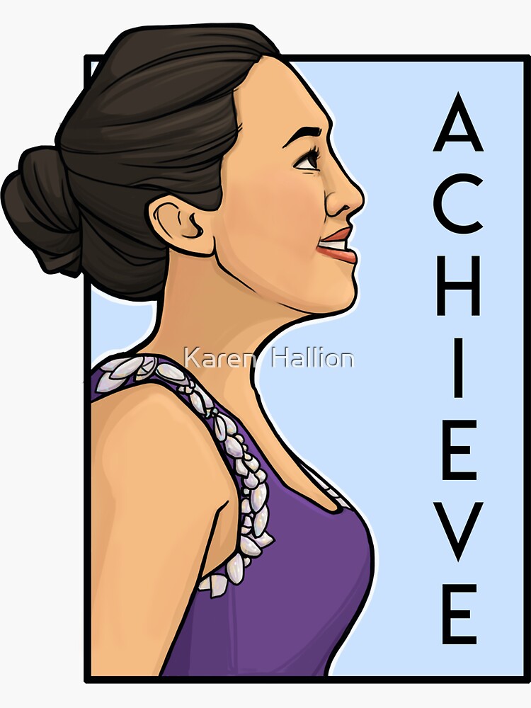 "Achieve" Sticker for Sale by khallion | Redbubble