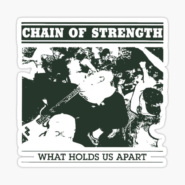"Chain Of Straight Edge Hardcore Punk Band Southern California" Sticker ...