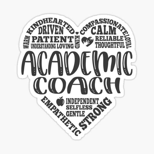 "Academic coach, Instructional coach" Sticker for Sale by brackerdesign ...