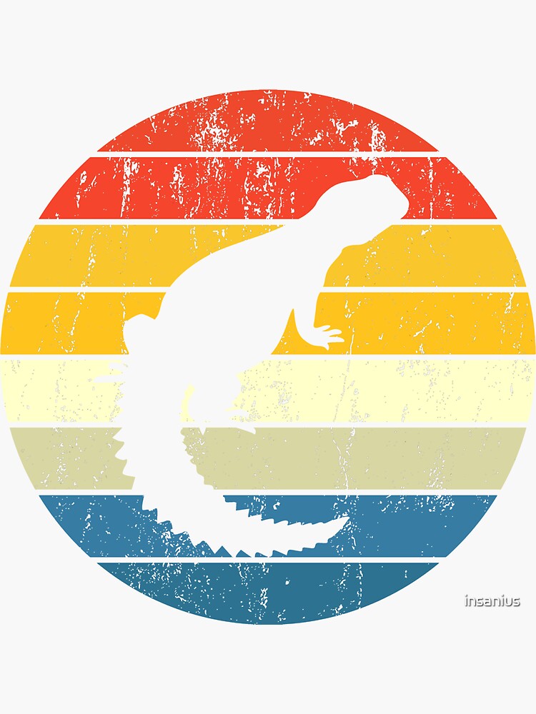 "Vintage Uromastyx Retro" Sticker for Sale by insanius | Redbubble
