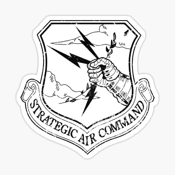 "Strategic Air Command - Small Black Logo" Sticker for Sale by wykd-designs | Redbubble