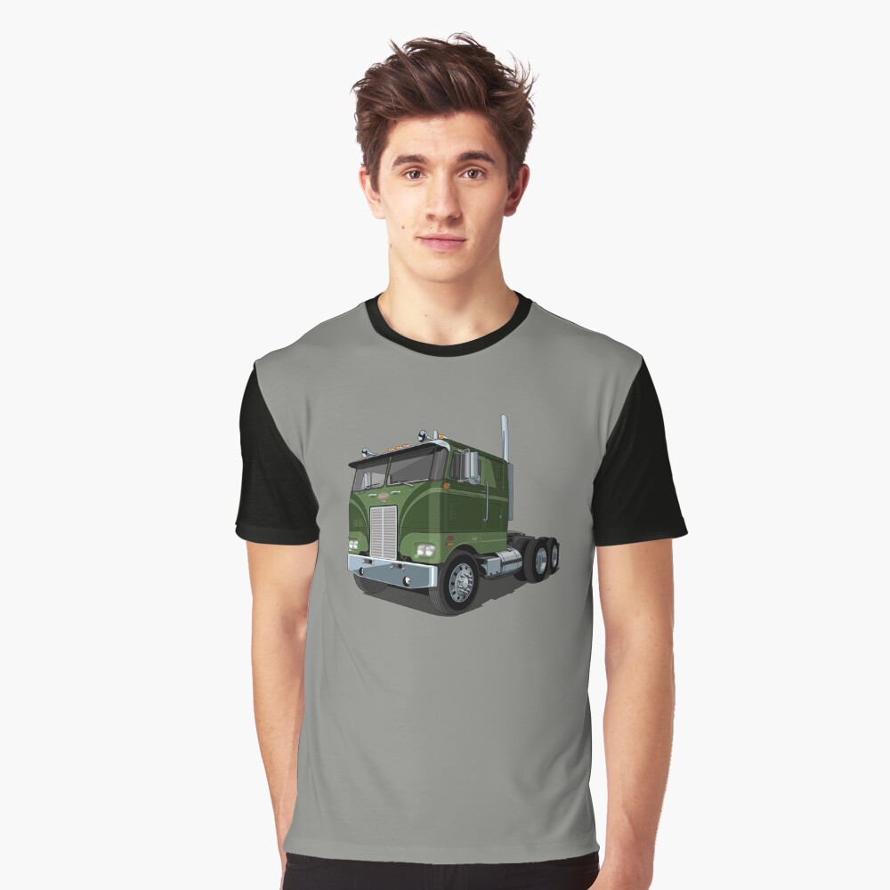 "Peterbilt 352 Cabover Truck" Sticker for Sale by candc-retro | Redbubble