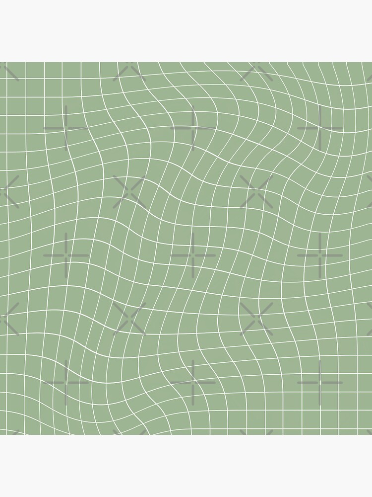 "Sage Green and White Checker Board Pattern" Sticker for Sale by ...
